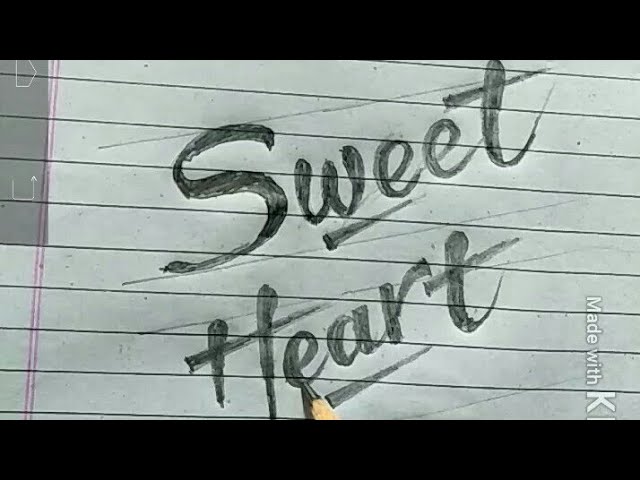 The Word Sweet In Cursive Word Cursive Again Digital Pattern | Sweet