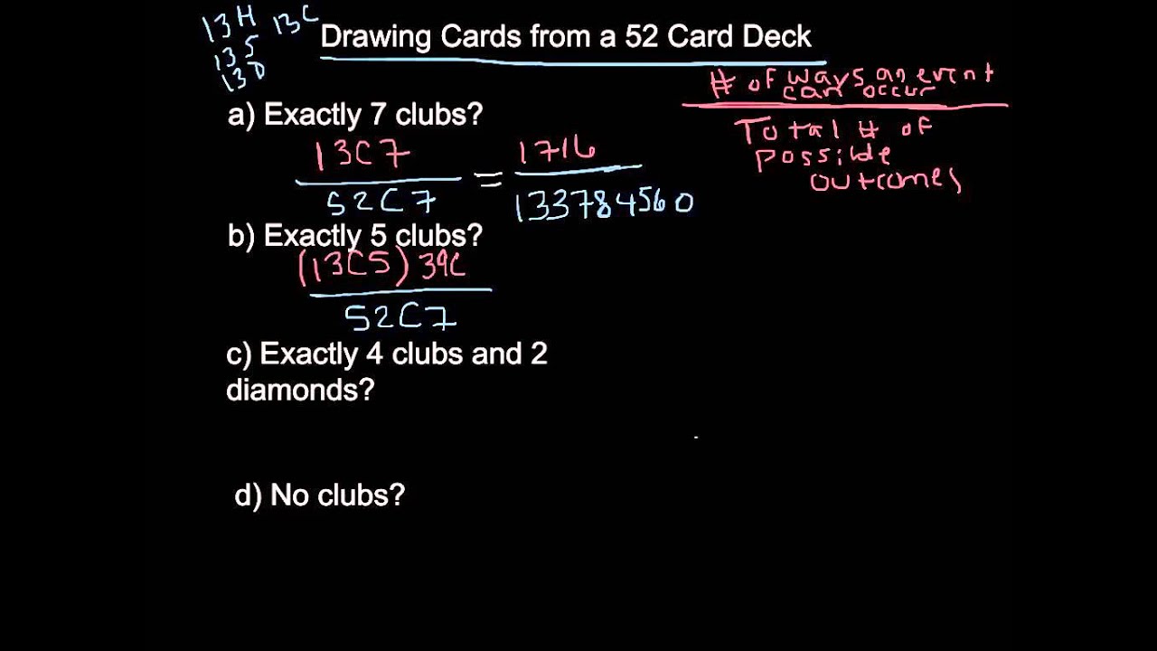 Drawing Cards from a Deck - YouTube