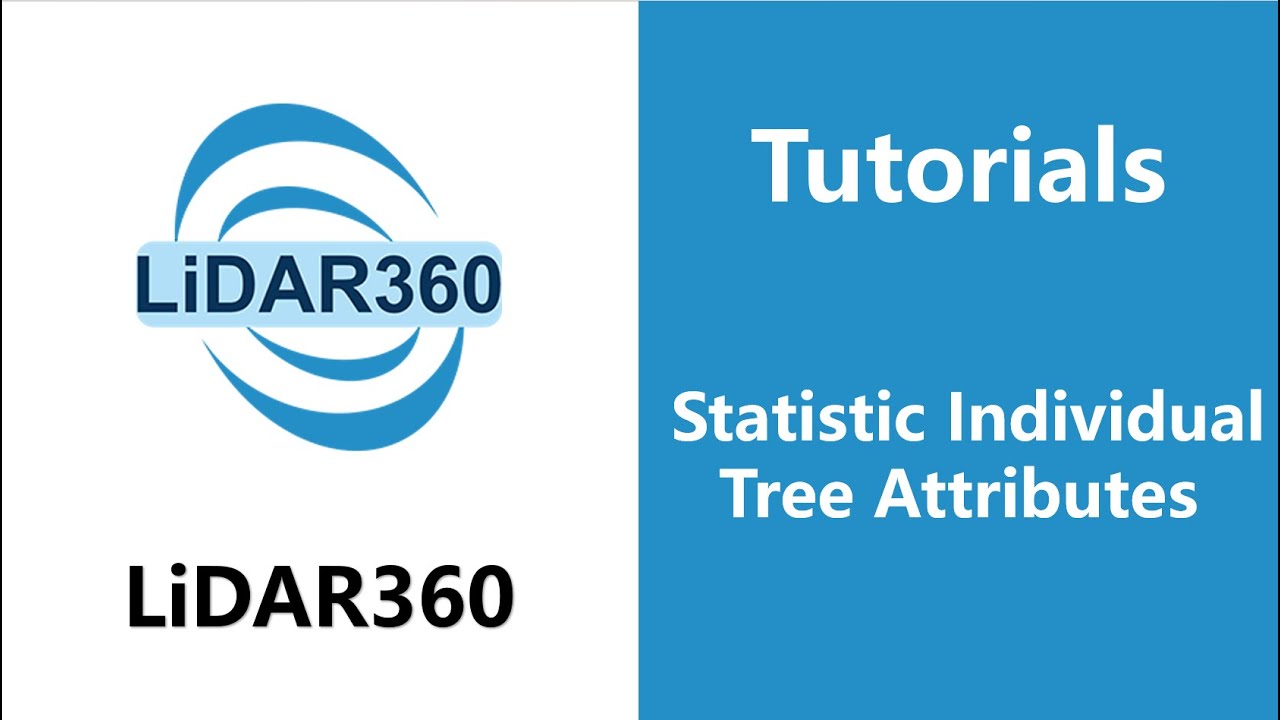 LiDAR360 (V7) - Statistic Individual Tree Attributes | ALS Forest - YouTube