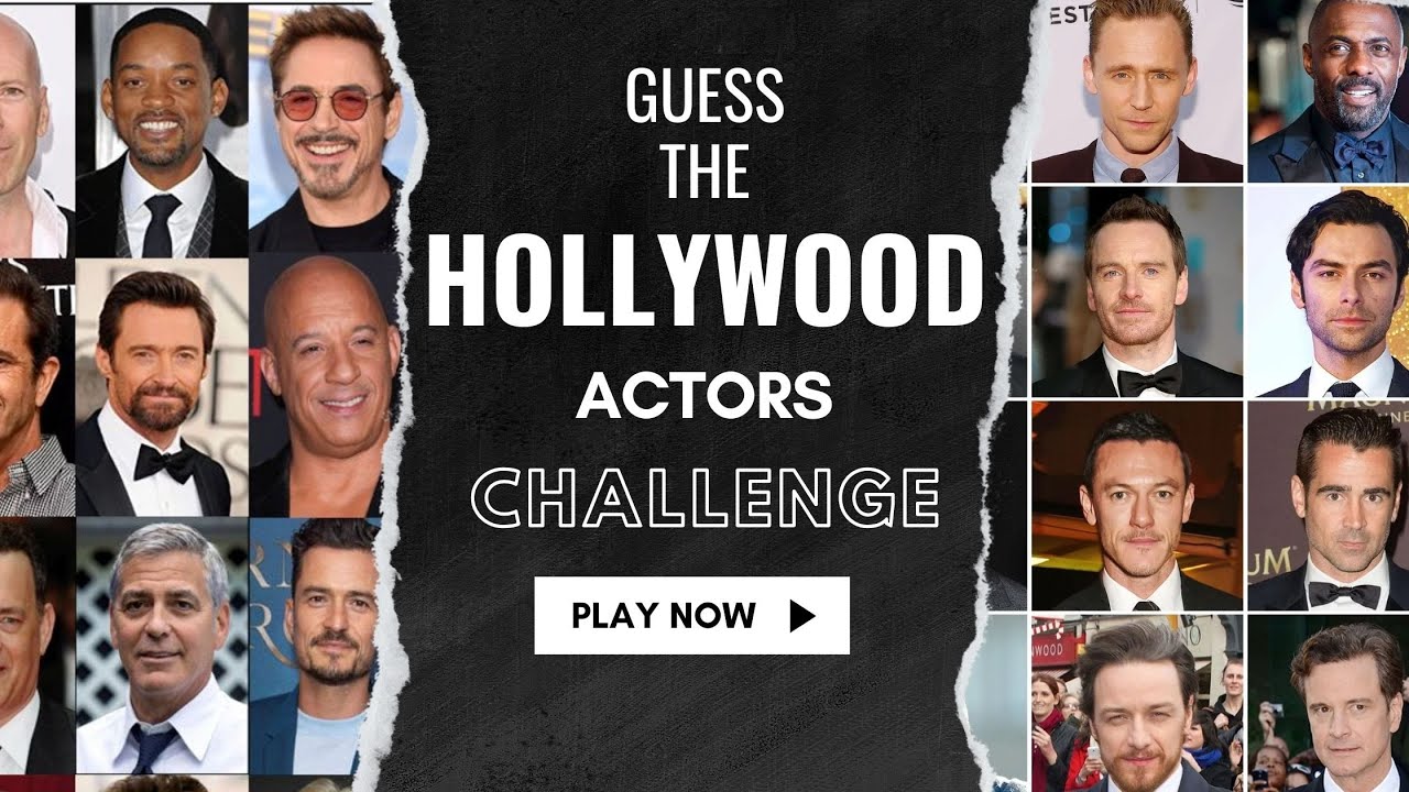 Can You Guess The Hollywood Celebrities In 3 Seconds? Fun Celebrity ...