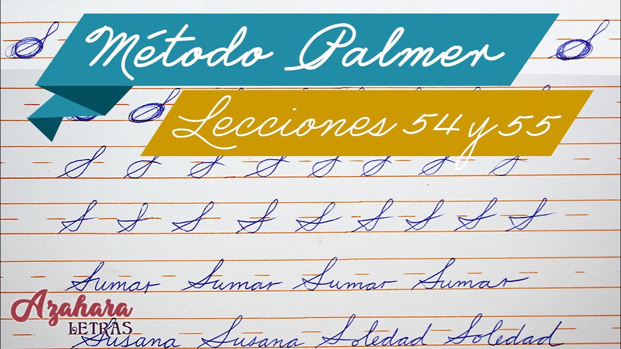 ️ Método PALMER LECCIONES 54 Y 55: "S" MAYÚSCULA - YouTube