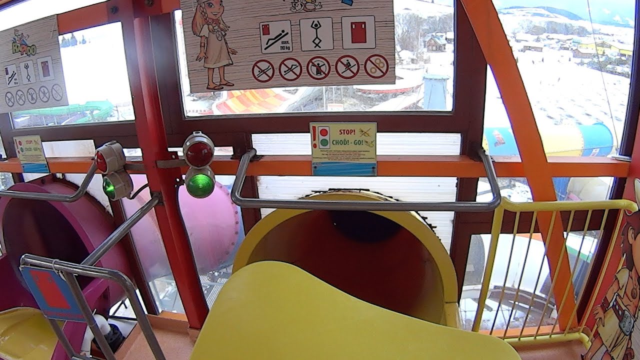 Dumb Monkey Water Slide at Tatralandia - YouTube