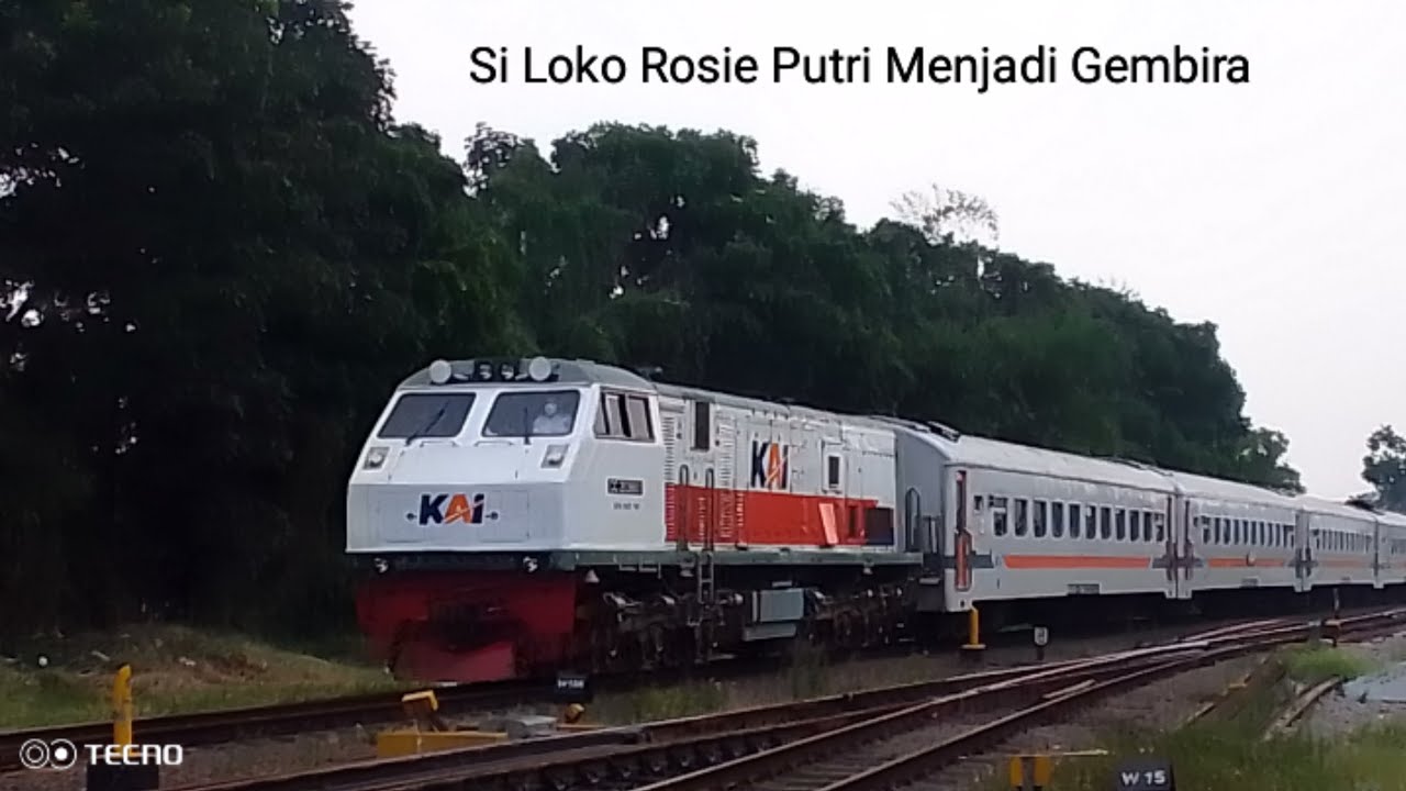 SI LOKO ROSIE PUTRI MENJADI GEMBIRA...!!! Kereta Api Ka Serayu Pagi ...