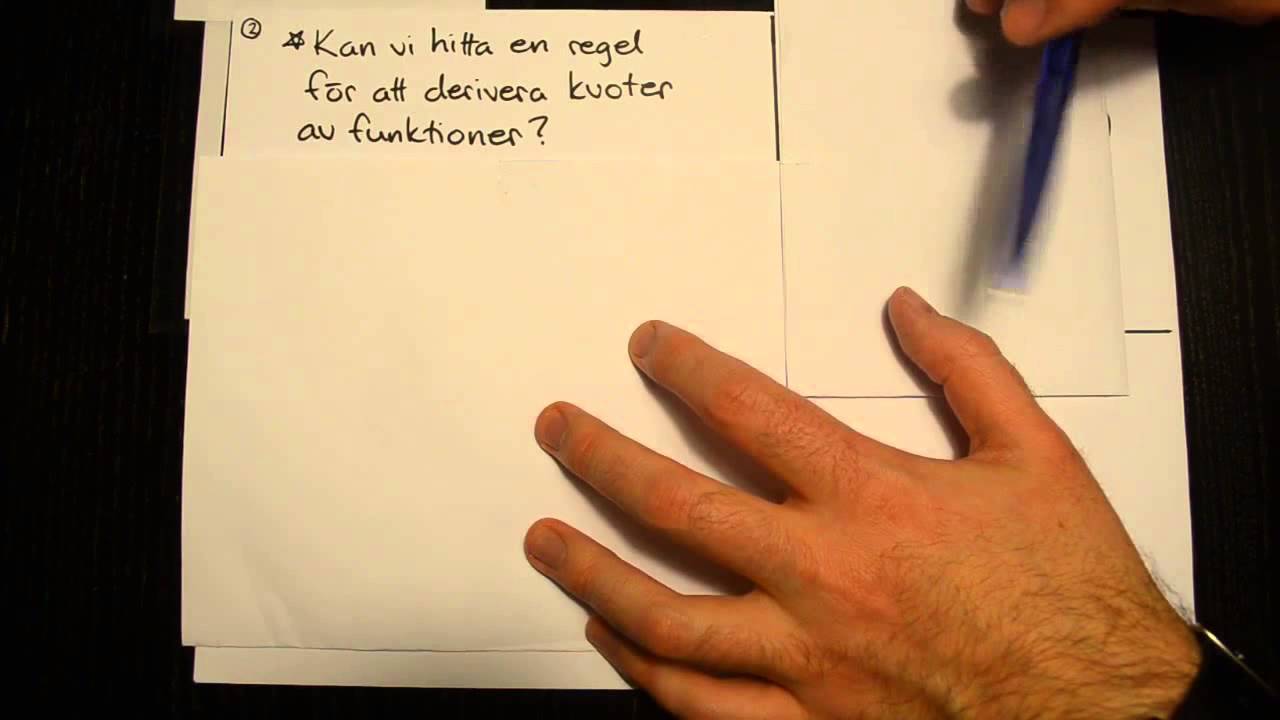 Derivata 19: Kvotregeln - YouTube