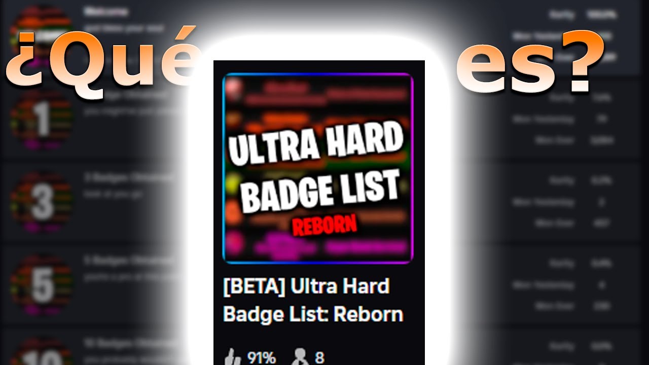 ¿Qué es Ultra Hard Badge List? - YouTube