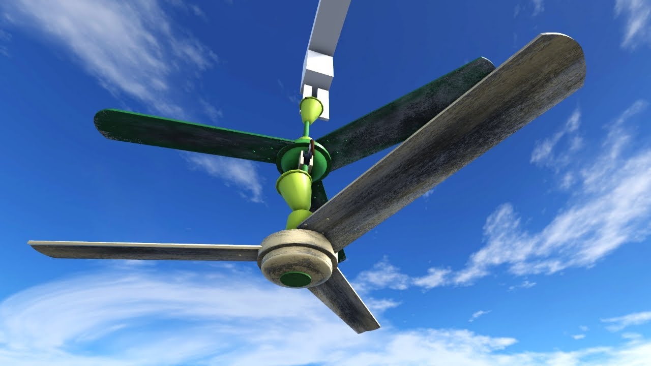 Ceiling Fans Higher On The Top Ceiling, Pankha - YouTube