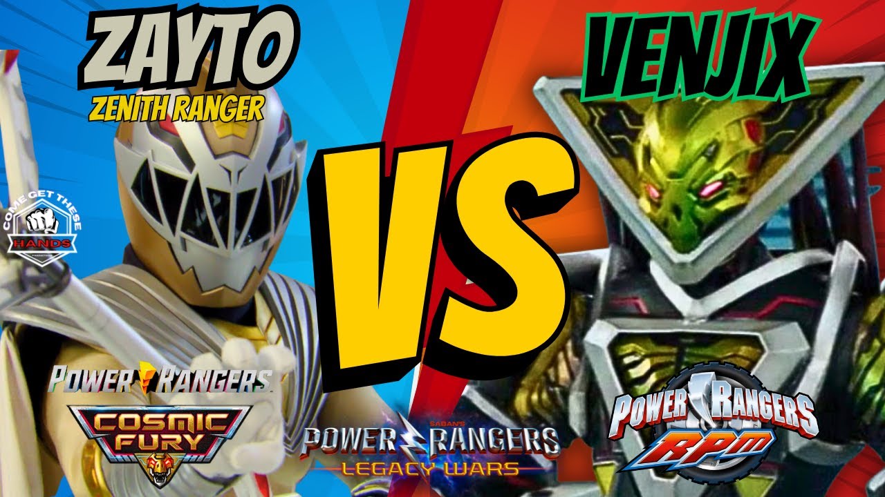 Zayto Vs Venjix | Power Rangers Legacy Wars - YouTube