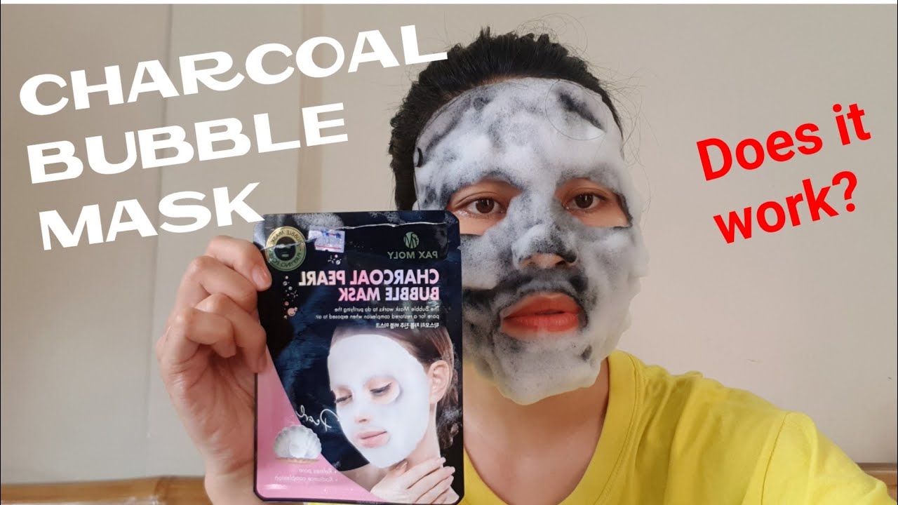 Paxmoly Charcoal Pearl Bubble Mask/Korean sheet mask - Review - YouTube