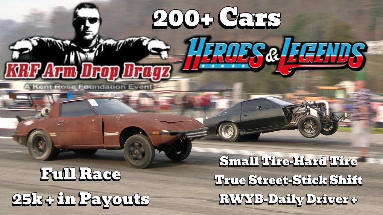 Kent Rose Foundation Arm Drop Dragz Heroes and Legends 200+ cars 25K ...