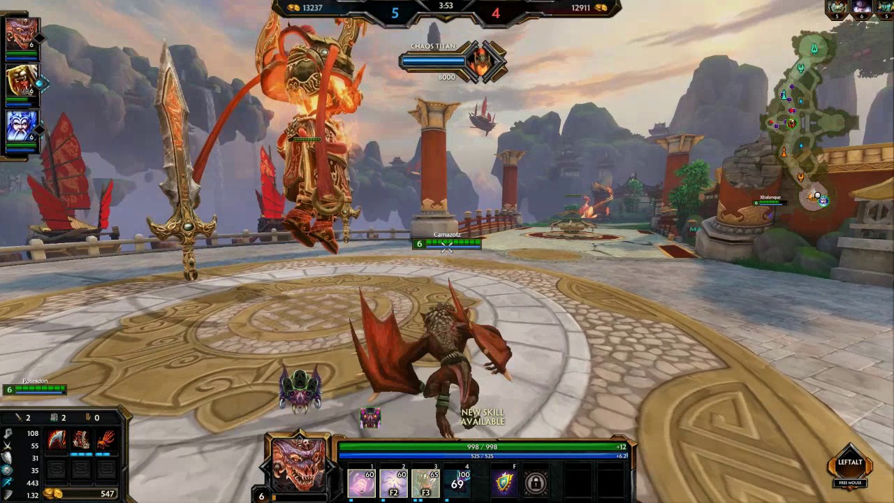 Smiting Enemies in...well...er...smite - YouTube