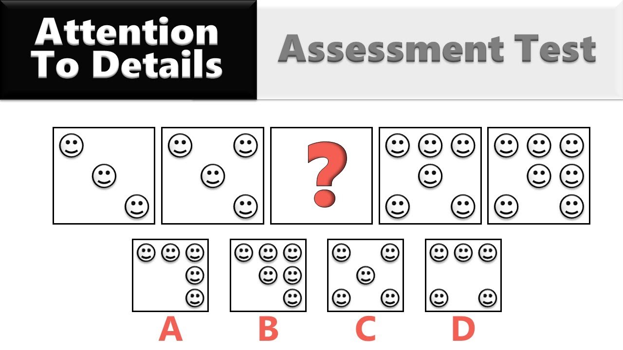 How to Pass Attention to Details Assessment Test - Questions with ...