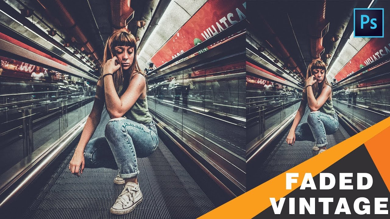 How to Get a Faded Vintage Effect in Photoshop - Retro Color Grading ...