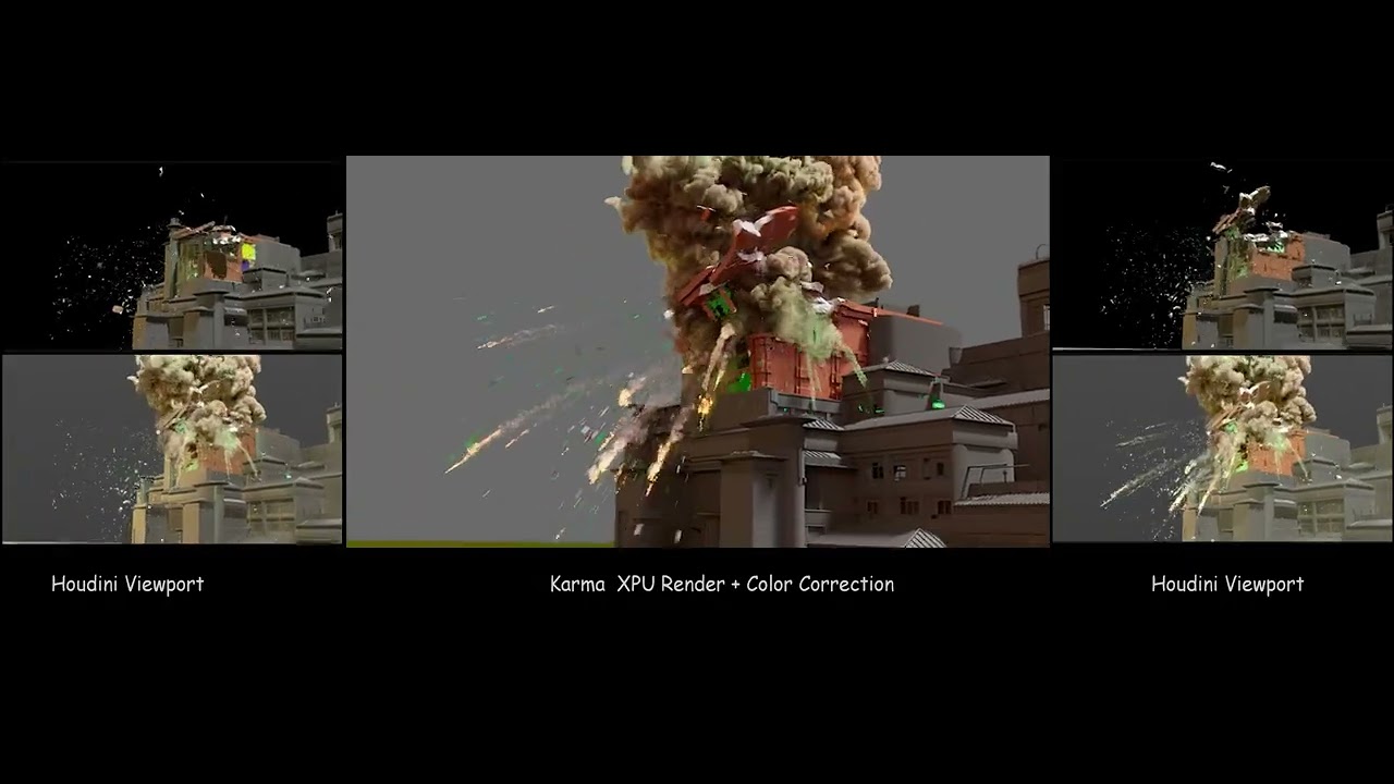 Pyro + RBD – Building Destruction | Explosion – Karma XPU HIP File ...