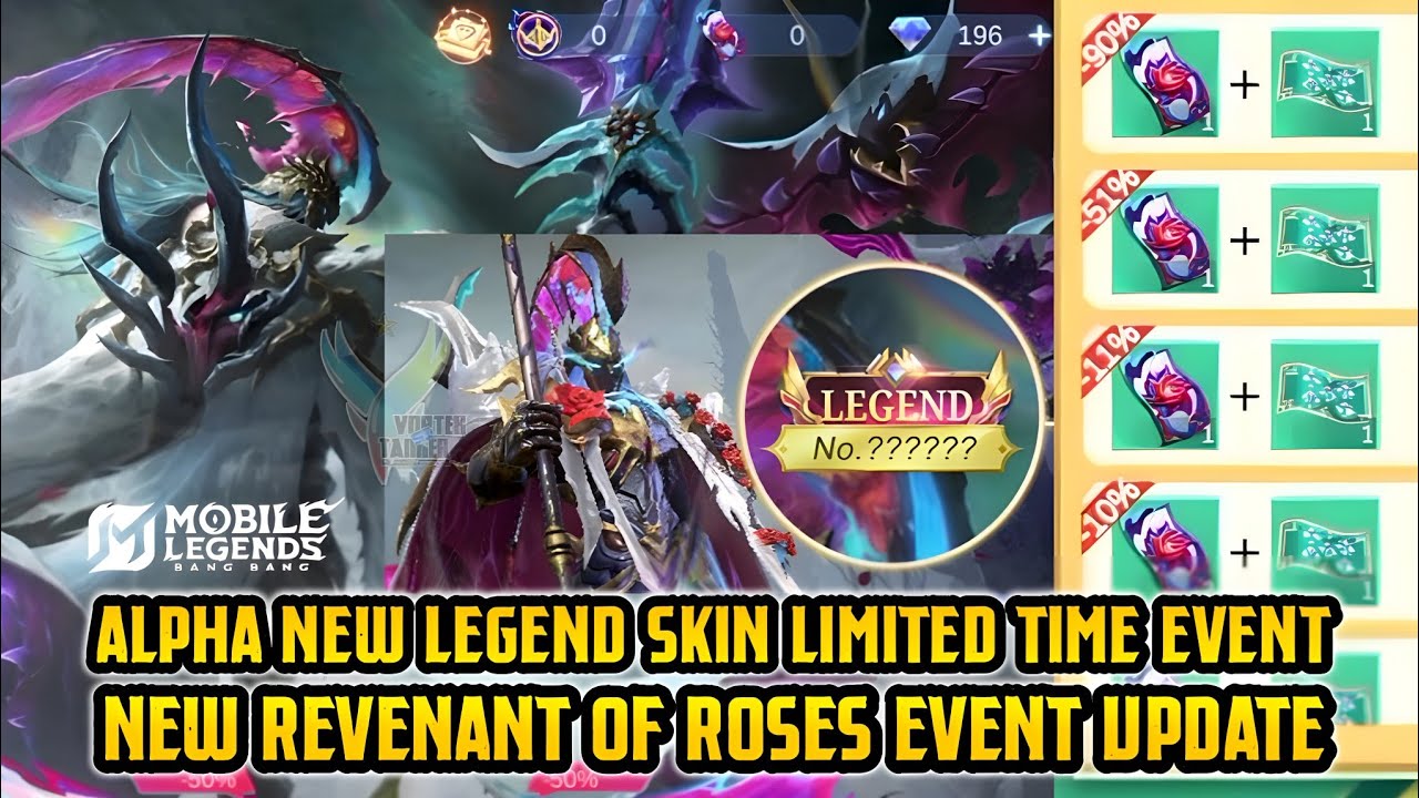 New REVENANT OF ROSES Event Update | Alpha New Legend Skin | Release ...