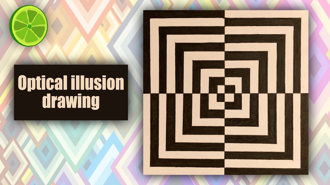 How to Draw a Trippy Optical Illusion (It Hurt My Eyes) | Step by step ...