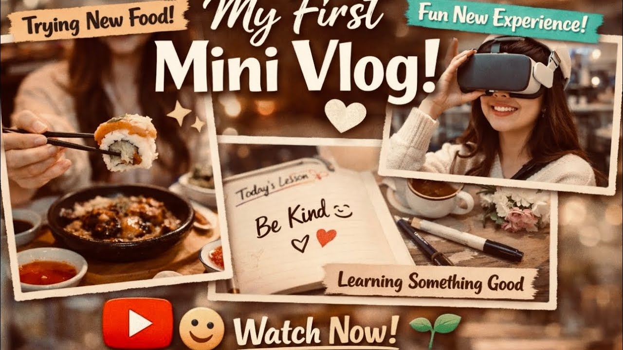 Starting My Mini Vlog Journey | Daily Routine | Little Moments | - YouTube