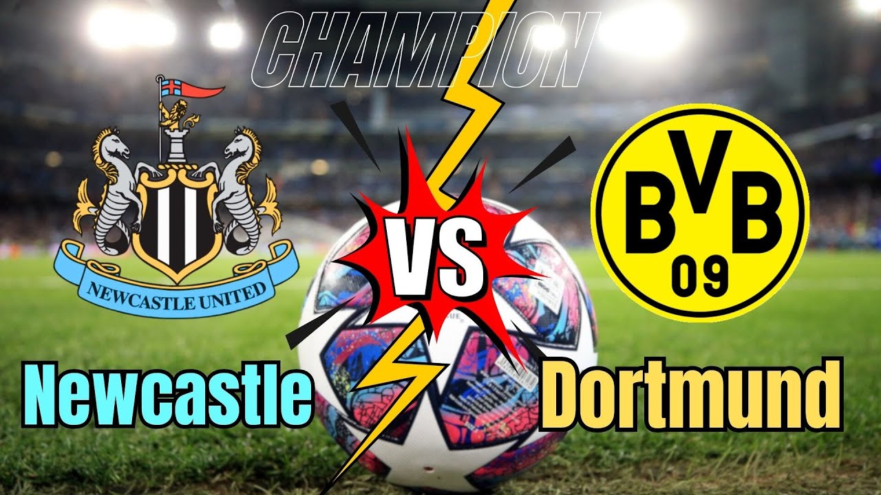 Newcastle vs Dortmund l Champions league 23/24 Full Match Gameplay FIFA ...