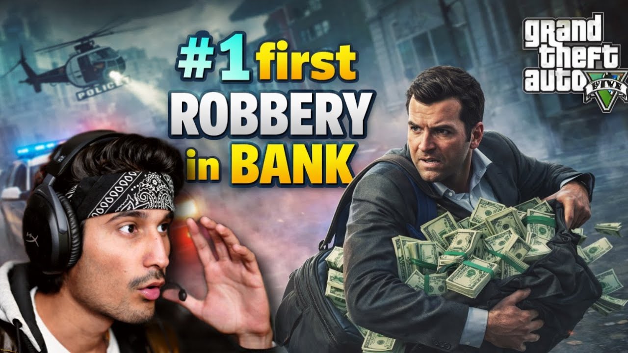 First BANK ROBBERY | Story Mode Hindi | GTA 5 Gameplay #1 - YouTube