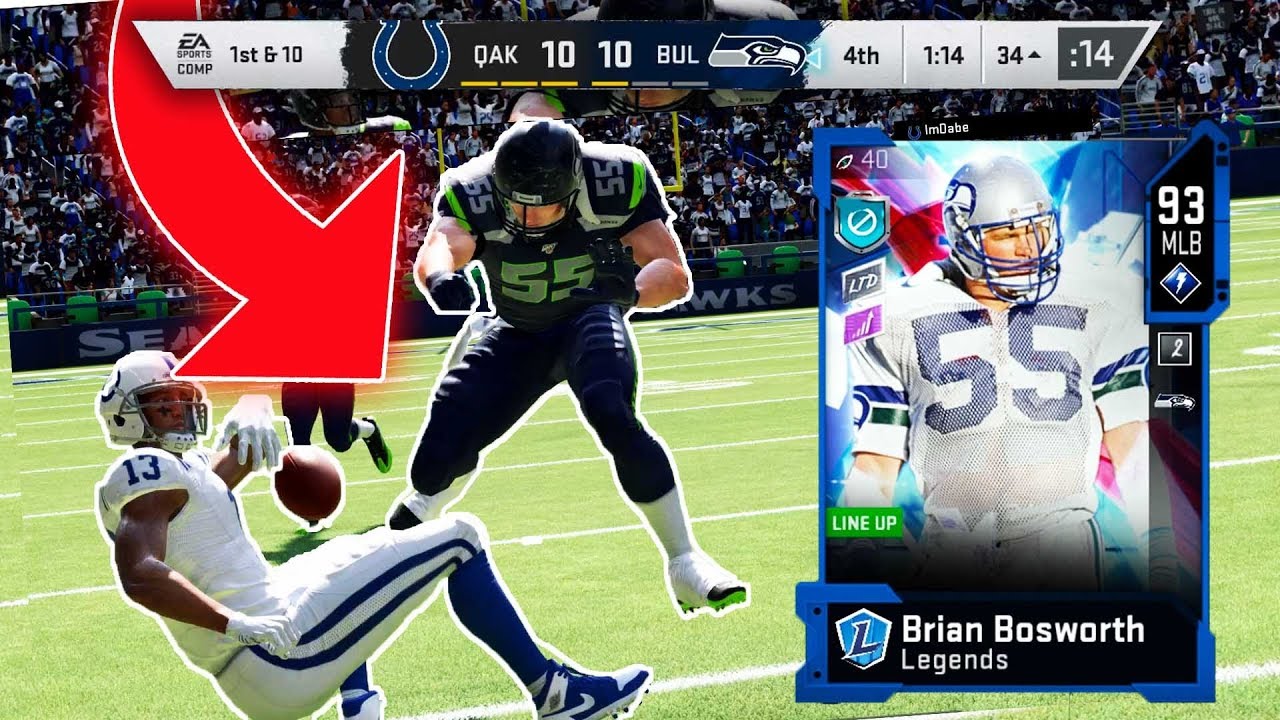 UNLEASHING THE BOZZ! BRIAN BOSWORTH SAVED ME ENTIRE SEASON! - Madden 20 ...