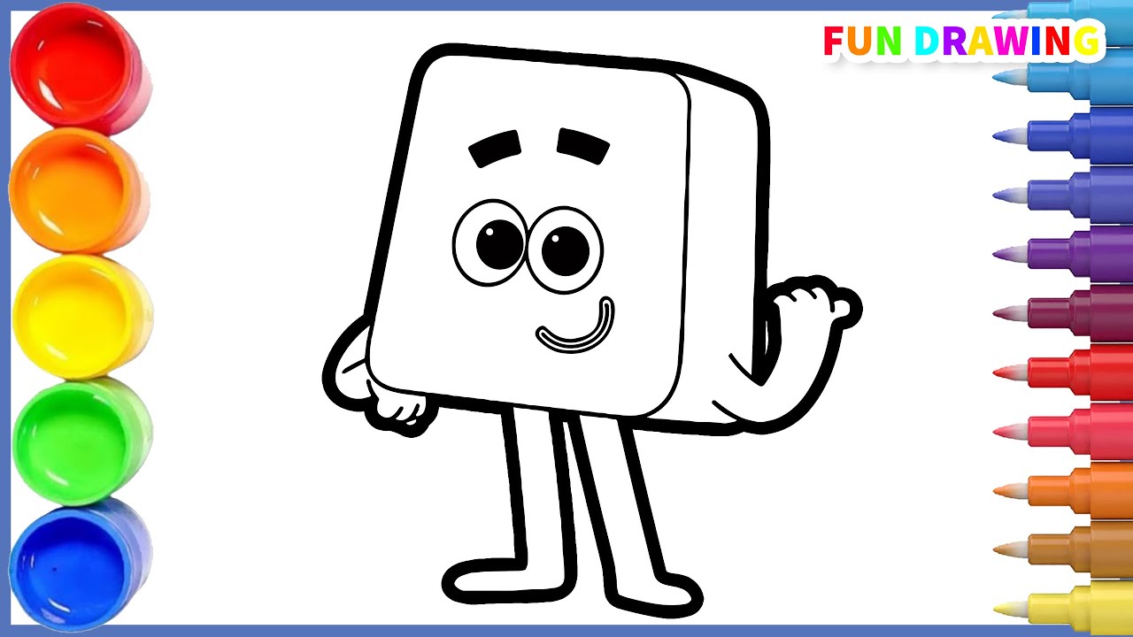 Drawing Colourblocks Blue | Draw and Painting | FUN DRAWING - YouTube