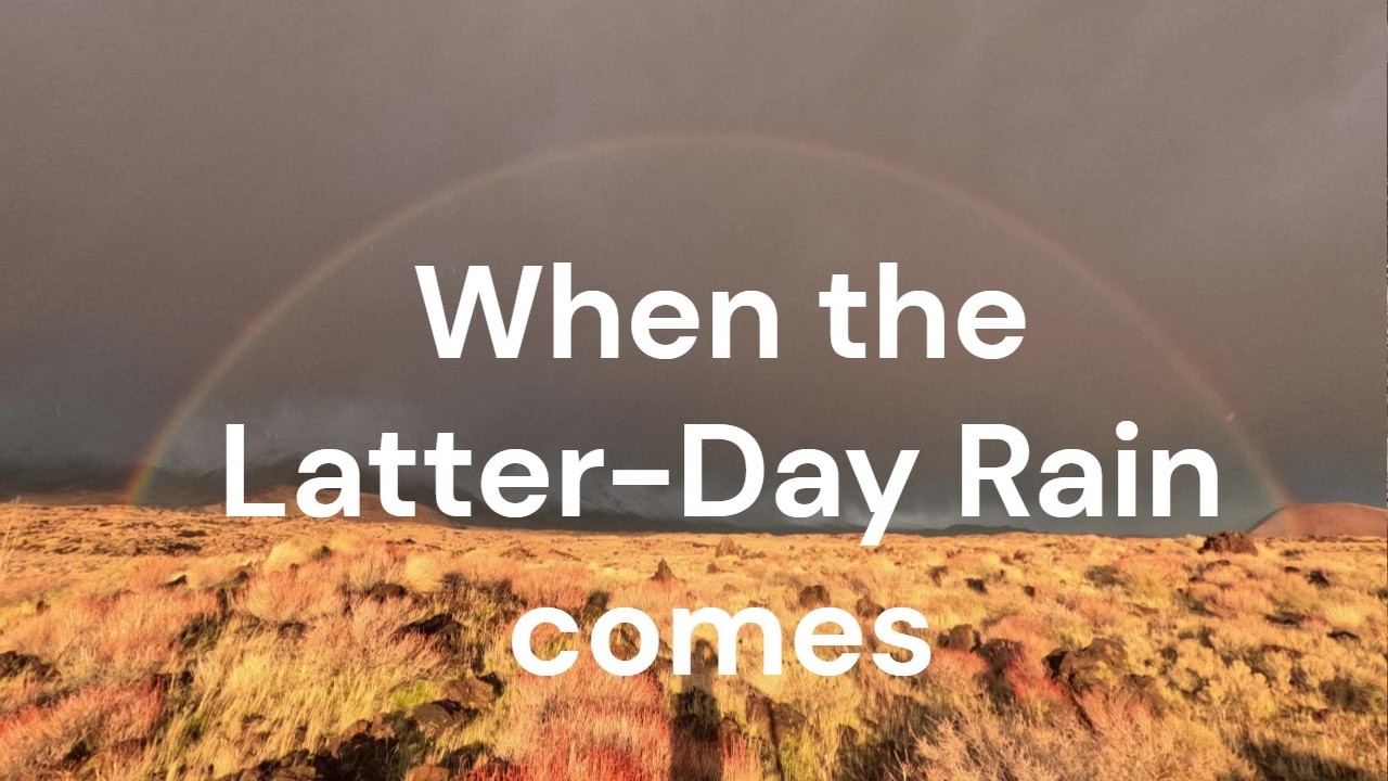 The latter-day rain will bring power and holiness to the Saints. #jesus ...