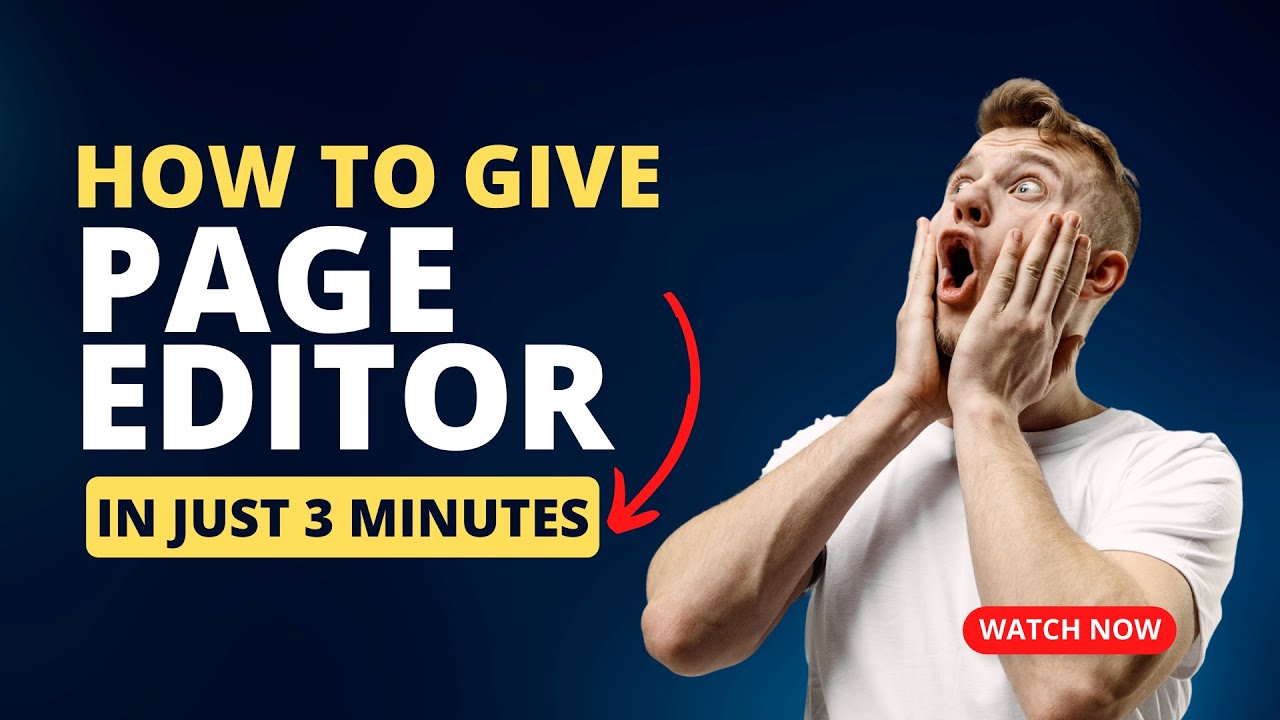 How to give Editor on Facebook New Profile Page | How to add moderator ...