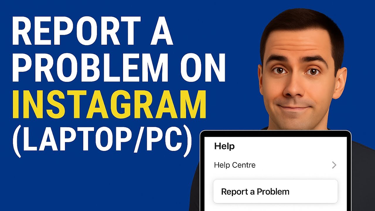 How To Report a Problem on Instagram (Laptop/PC) - YouTube