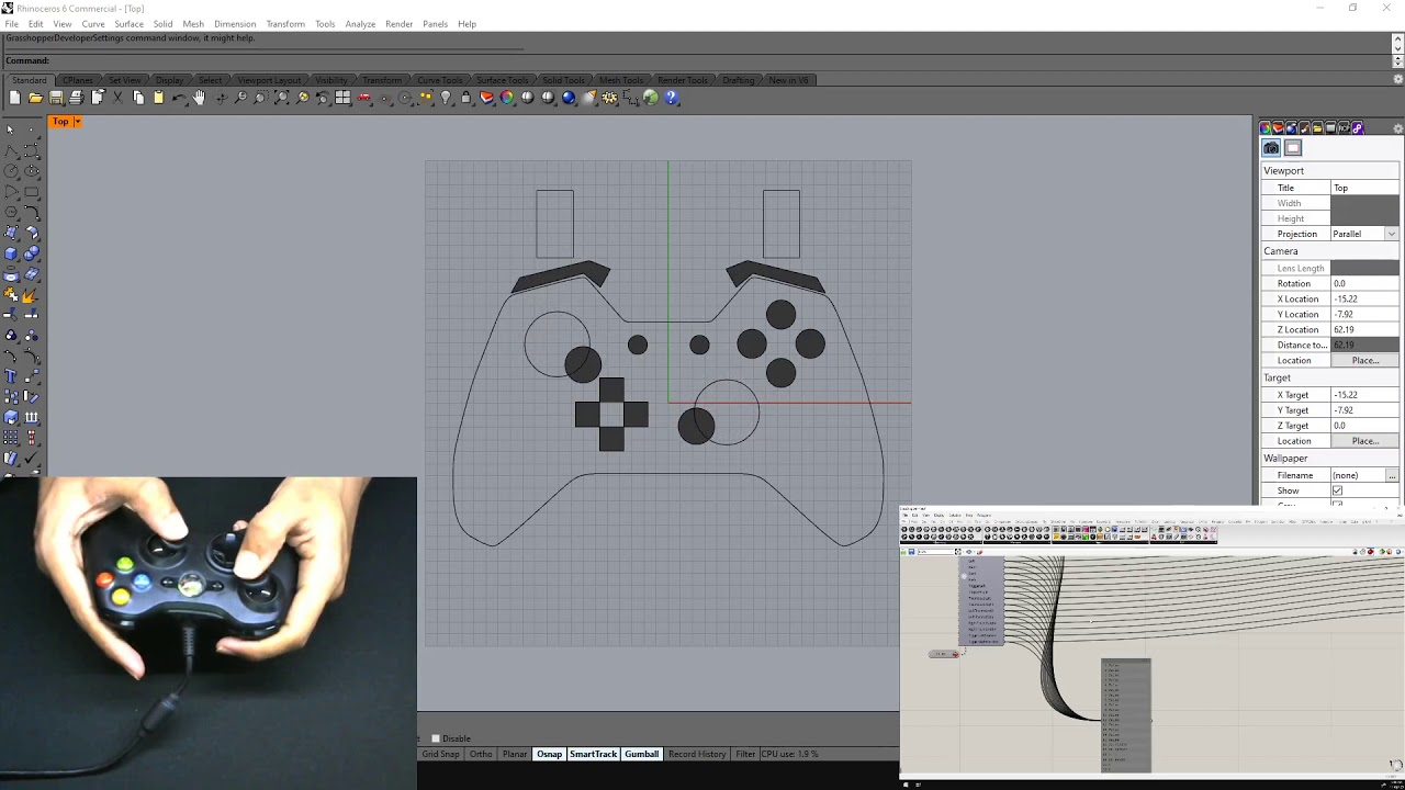 XBox Controller Grasshopper Plugin Demonstration | ARPM Design and ...