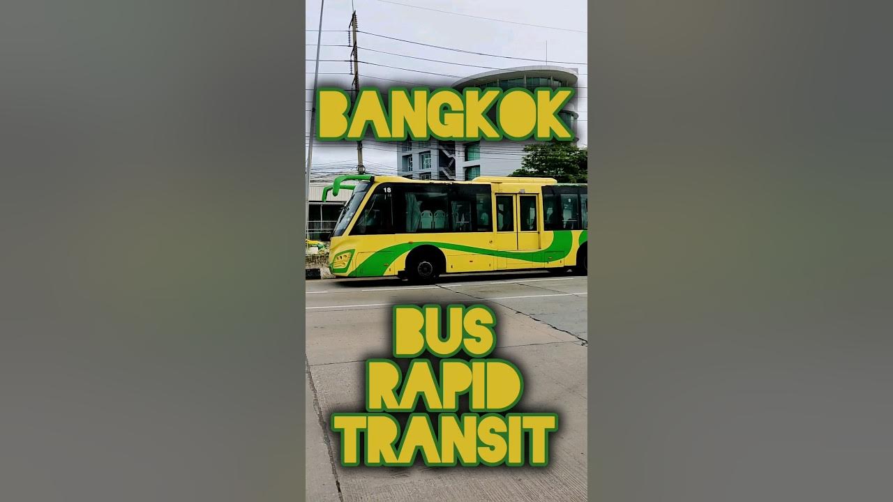Bangkok BRT Bus Rapid Transit in Action in South of City #bangkok #thailand #bus #brt #shorts # ...