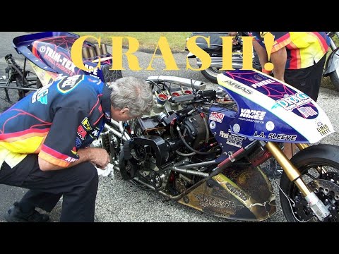 EXPLOSION and FIRE DESTROY Larry McBride's Top Fuel NITRO MOTORCYLE ...