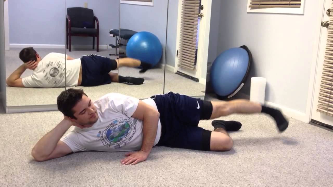 Side Lying Leg Raises - YouTube