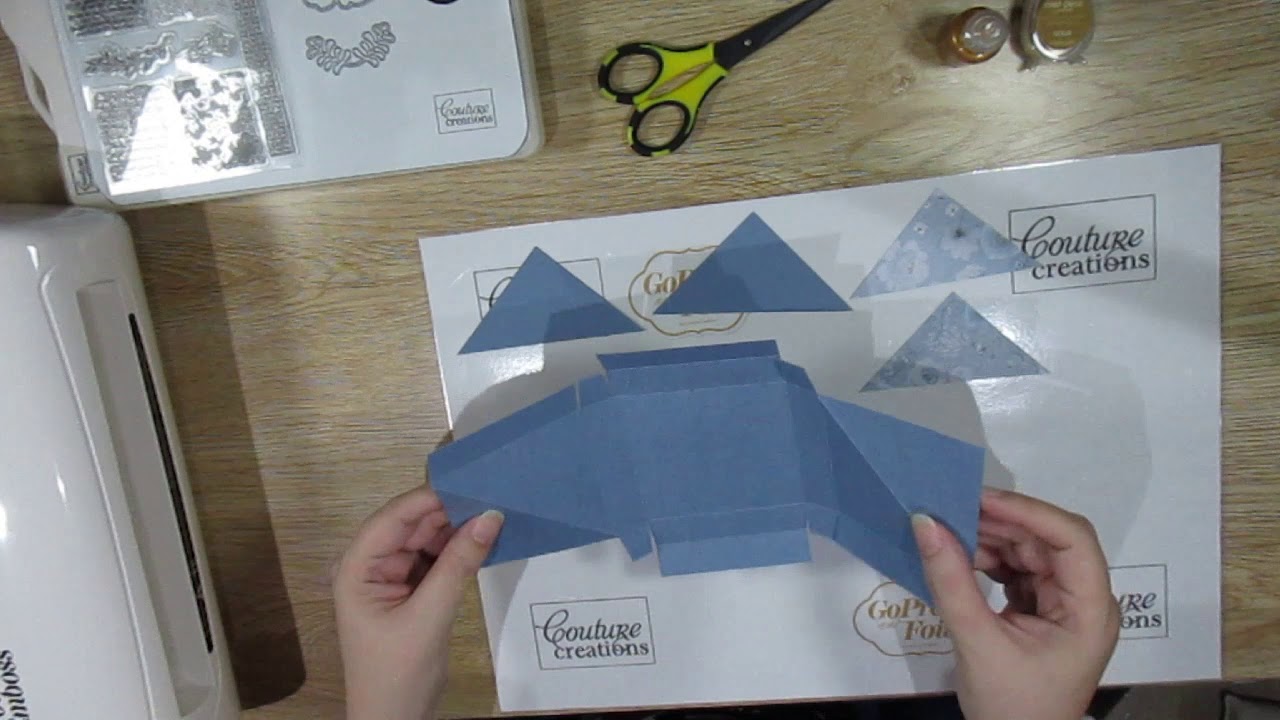 Create a Triangle Box with Card - YouTube
