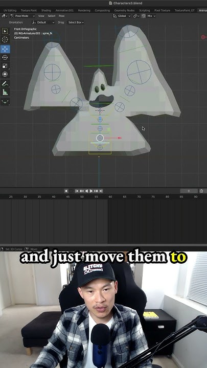 Animating Spooky Ghost: Find Right Rig Layer for Idle Animation - 3d game character in Blender ...