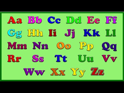 Learning Alphabets || Alphabet Aa to Zz With Capital and Small Letters ...