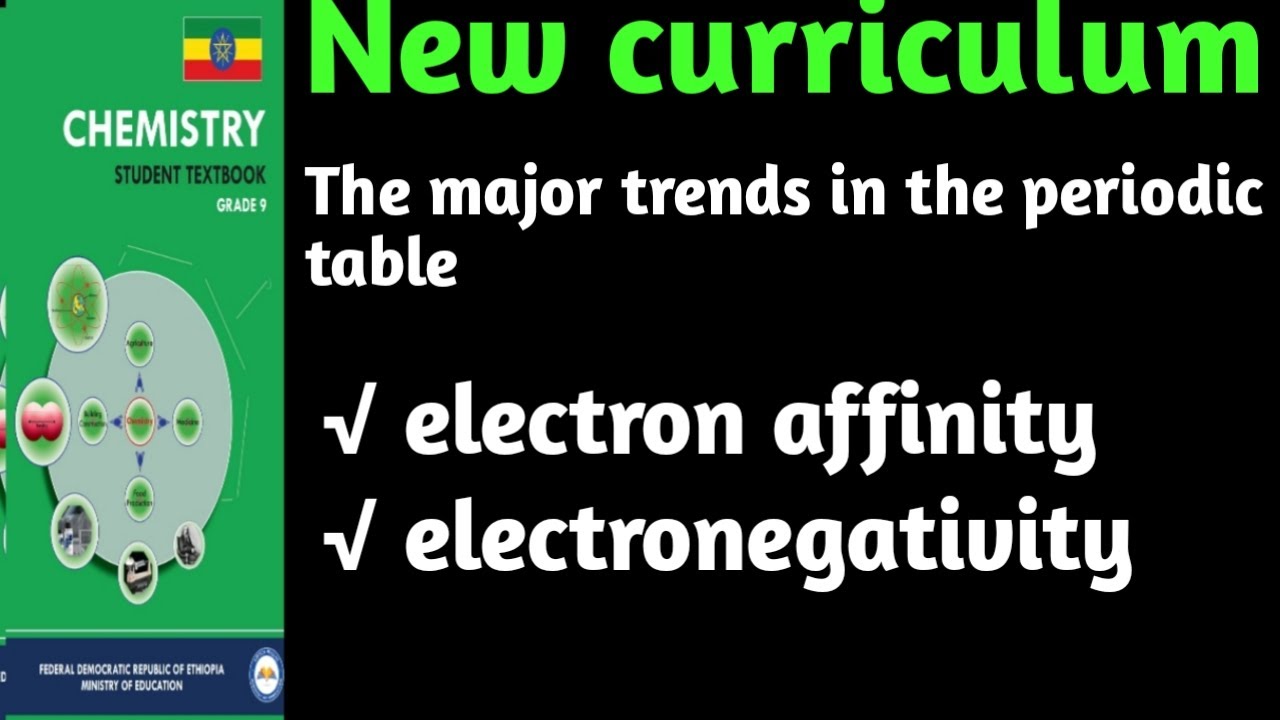 The major trends in modern periodic table, the periodic properties of ...