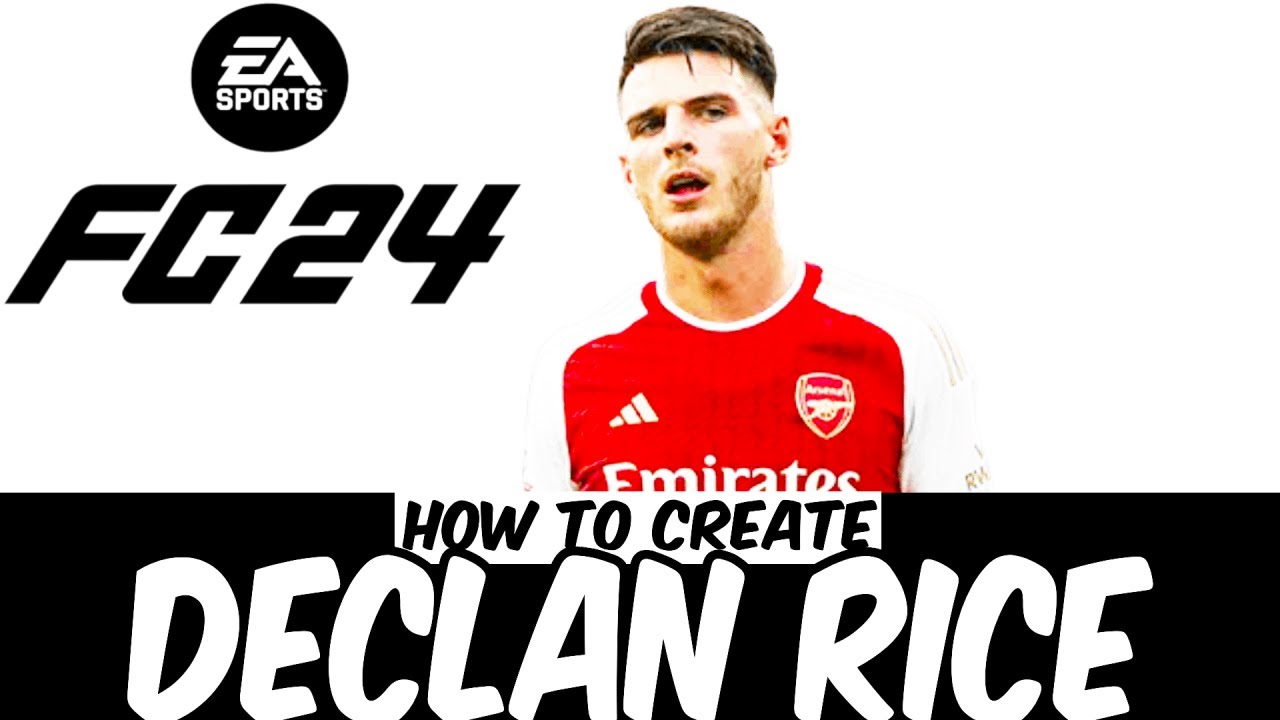 Declan Rice EA Sports FC 24 | VIRTUAL PRO LOOKALIKE TUTORIAL - YouTube