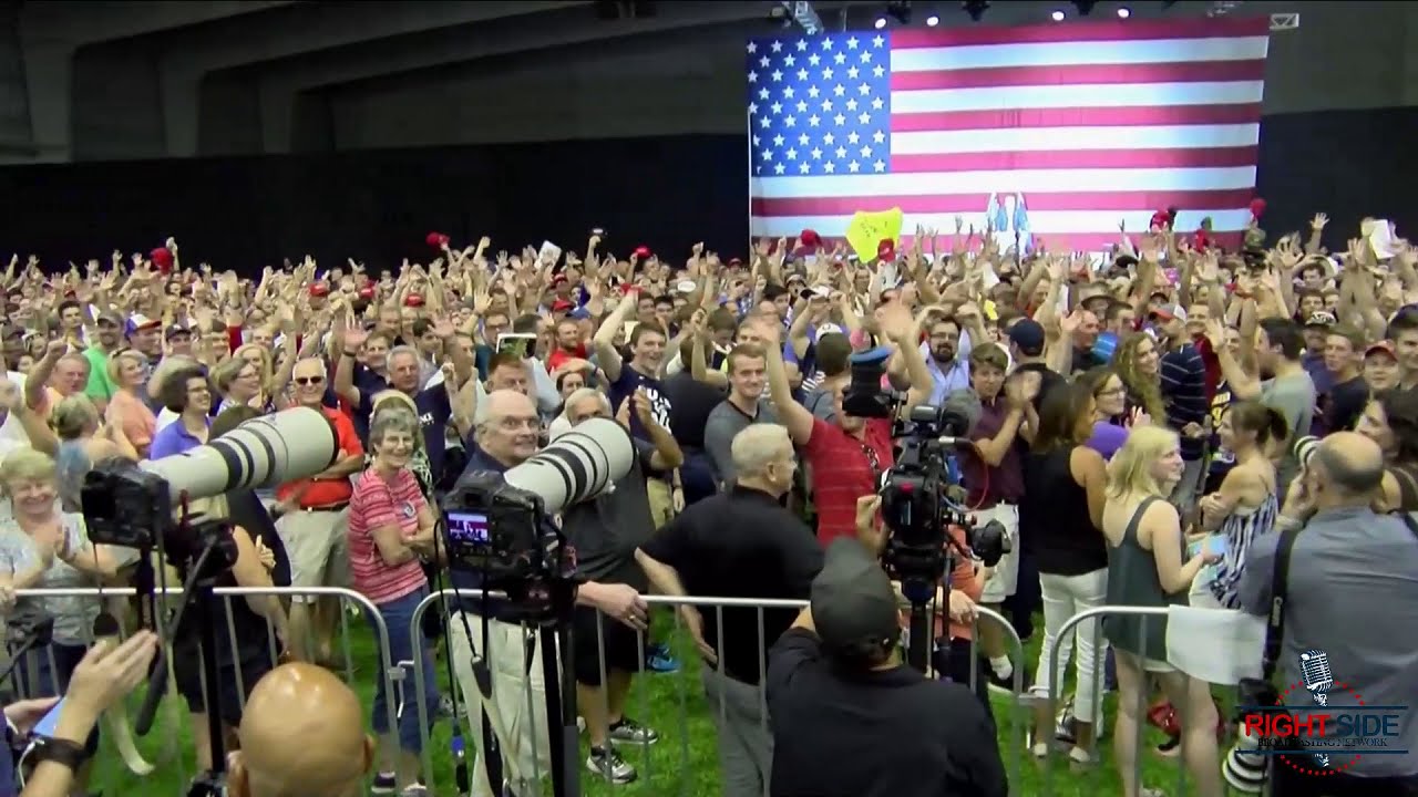 RSBN Panning The Cameras at the Donald Trump Westfield, IN Rally - YouTube
