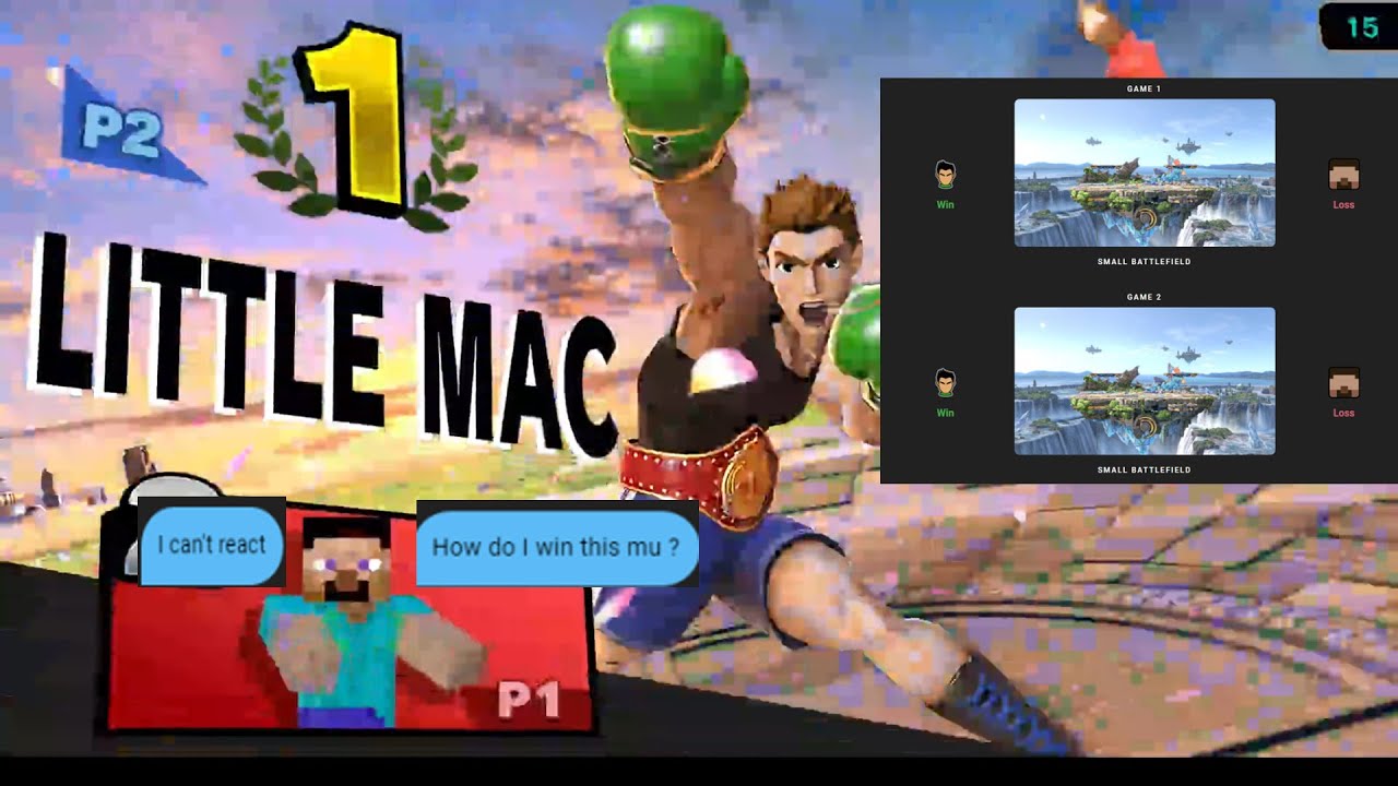 Making the Steve mains cry with Little Mac | Super Smash Bros. Ultimate ...