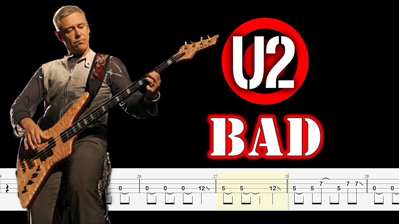 U2 - Bad (Bass Tabs) By @ChamisBass - YouTube