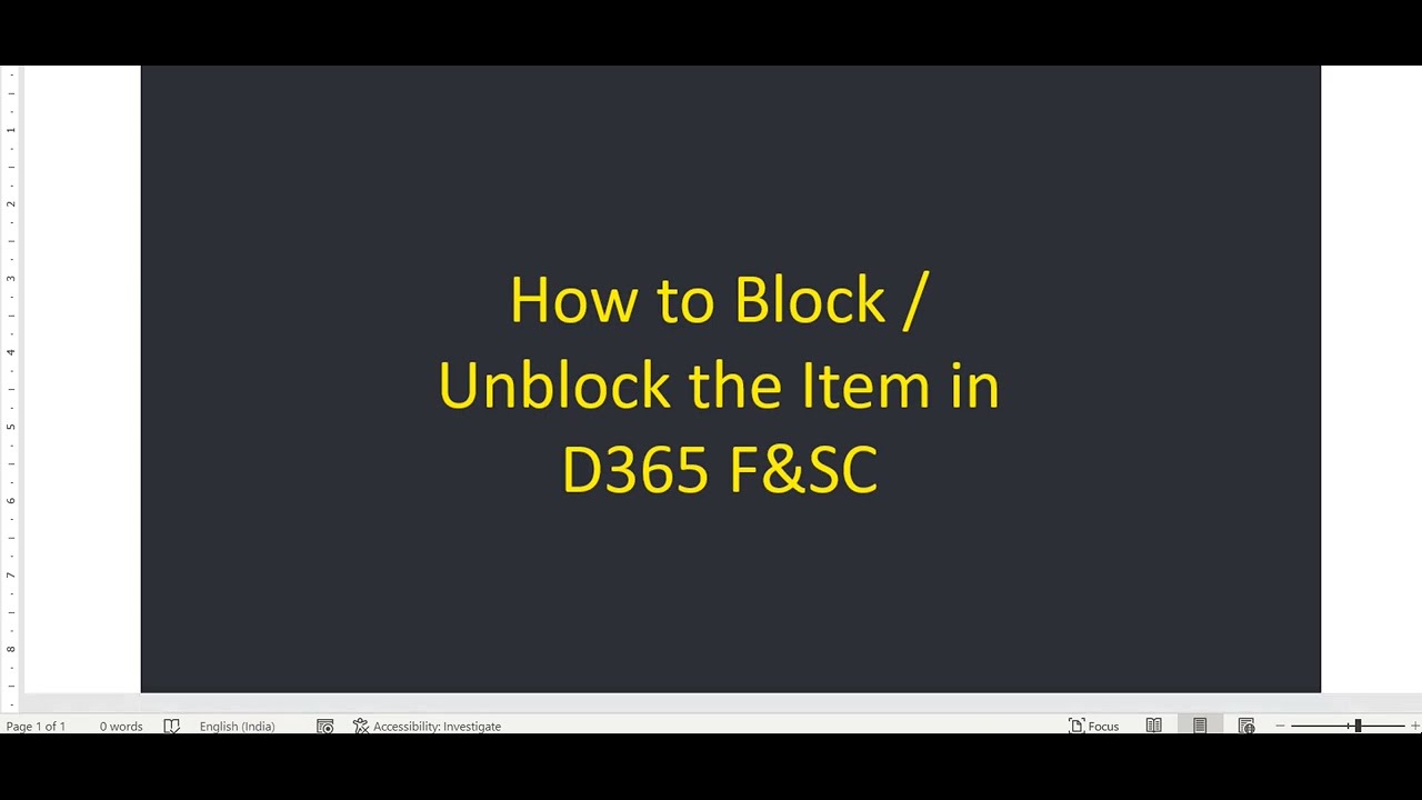 How to block and unblock an item in Microsoft Dynamics 365 Finance and ...