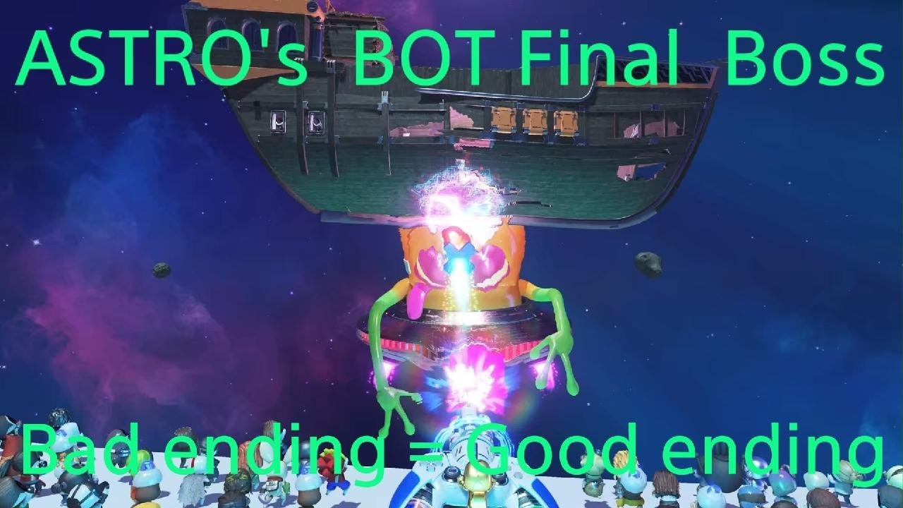 ASTRO BOT Final Boss BAD ending = Good ending No Trophy Earned - YouTube
