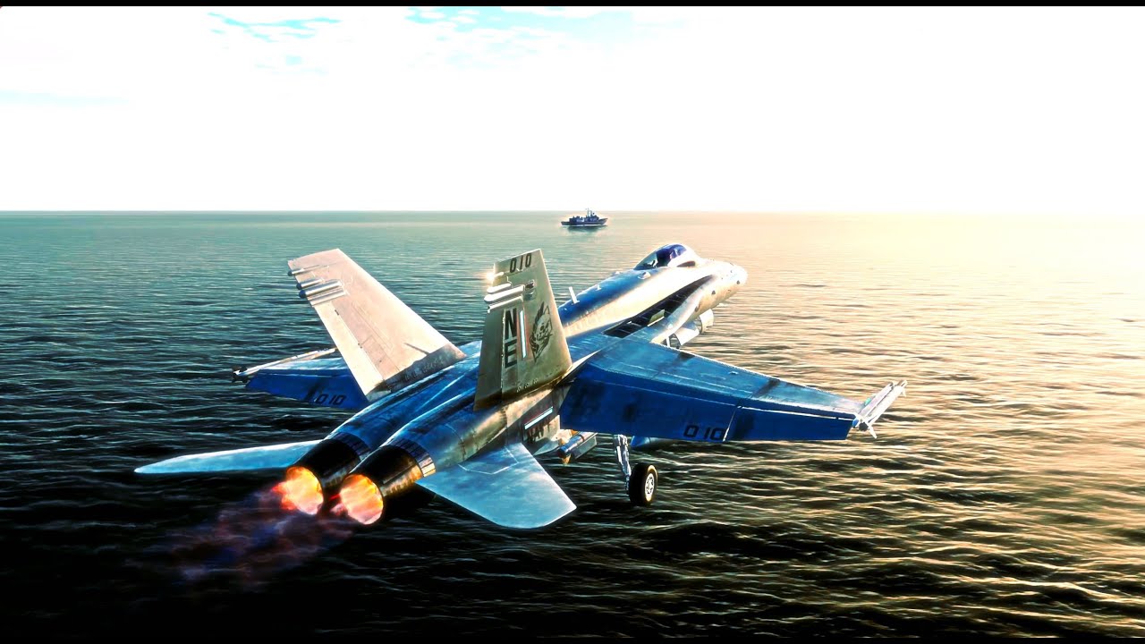 F/A-18 Hornet Low Level Strike Covert Operation Behind Enemy Lines 4K ...