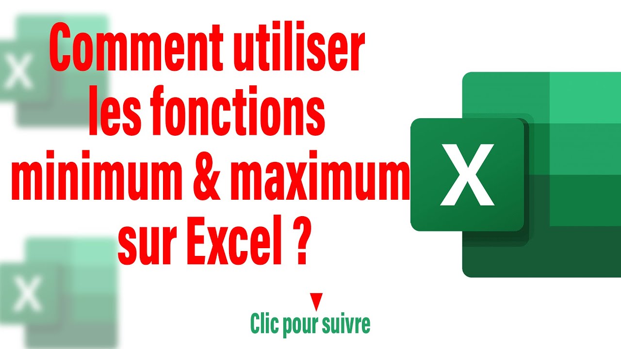 Comment utiliser la fonction Maximum et Minimum sur Excel ? - YouTube