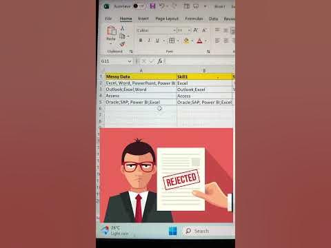 Properly Split Messy Data In Excel 😱 | MS Excel Formulas With Examples ‼️ #shorts #excel # ...