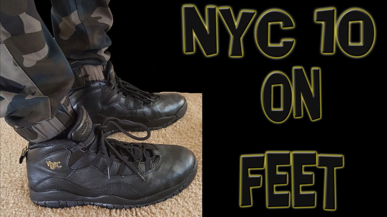 Jordan Retro NYC 10 On Feet Review - YouTube