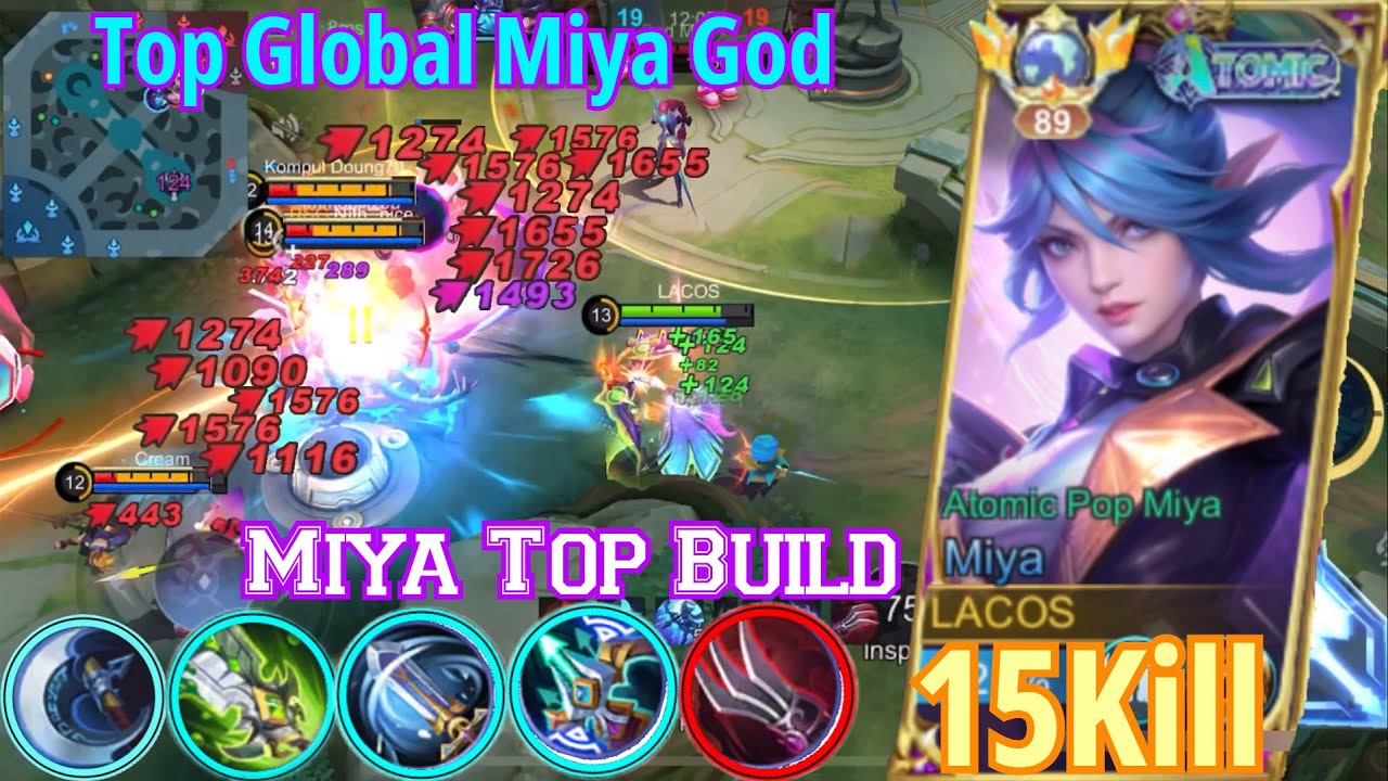 Miya God The Heaviest Critical Build Top 1 Global #mobilelegends #mlbb ...