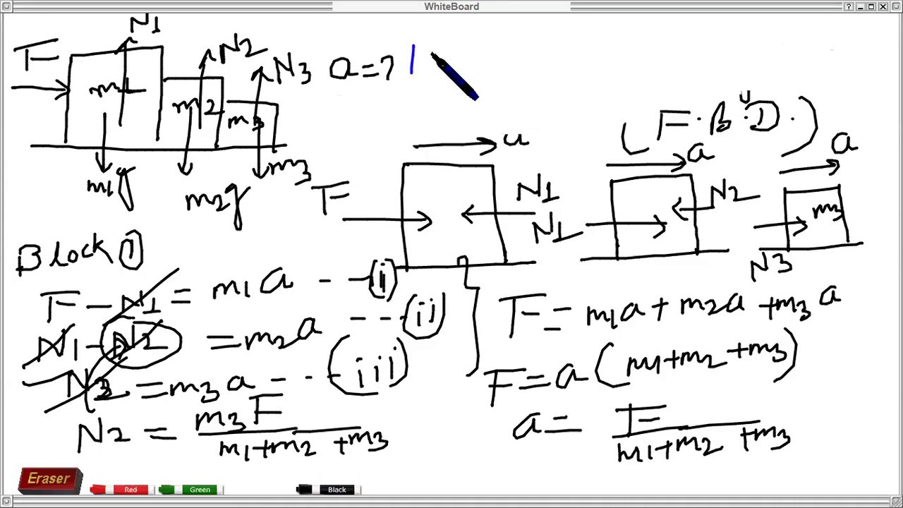 Basic questions of laws of mation FBD and normal Reaction - YouTube