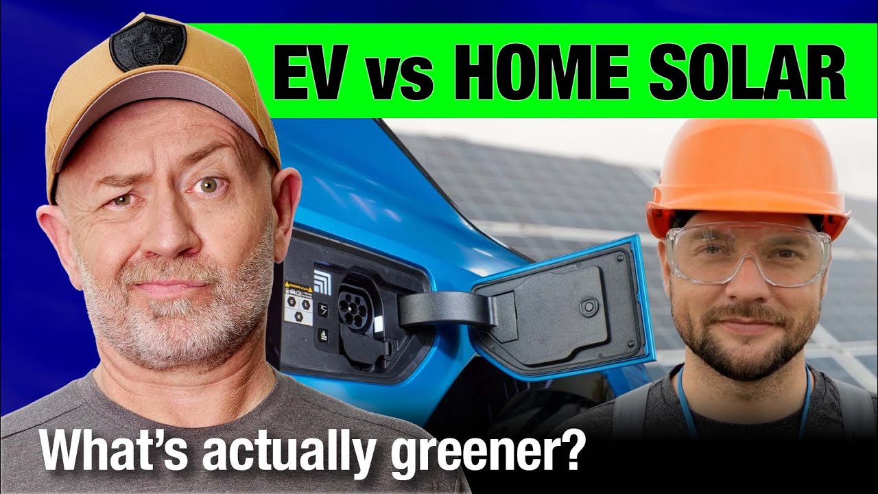 EV versus rooftop home solar: What's actually greener? | Auto Expert John Cadogan - YouTube