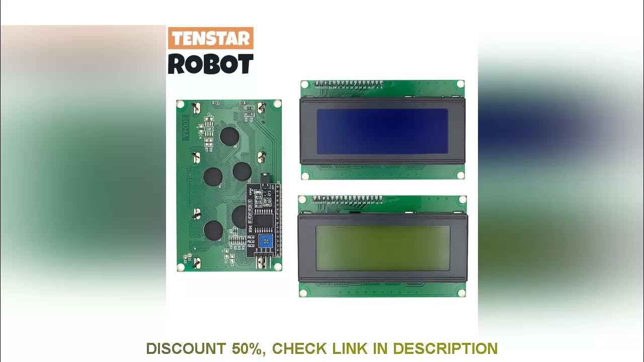 LCD2004 + I2C LCD2004 20x4 2004A Tela Azul Verde Caráter LCD IIC Módulo ...