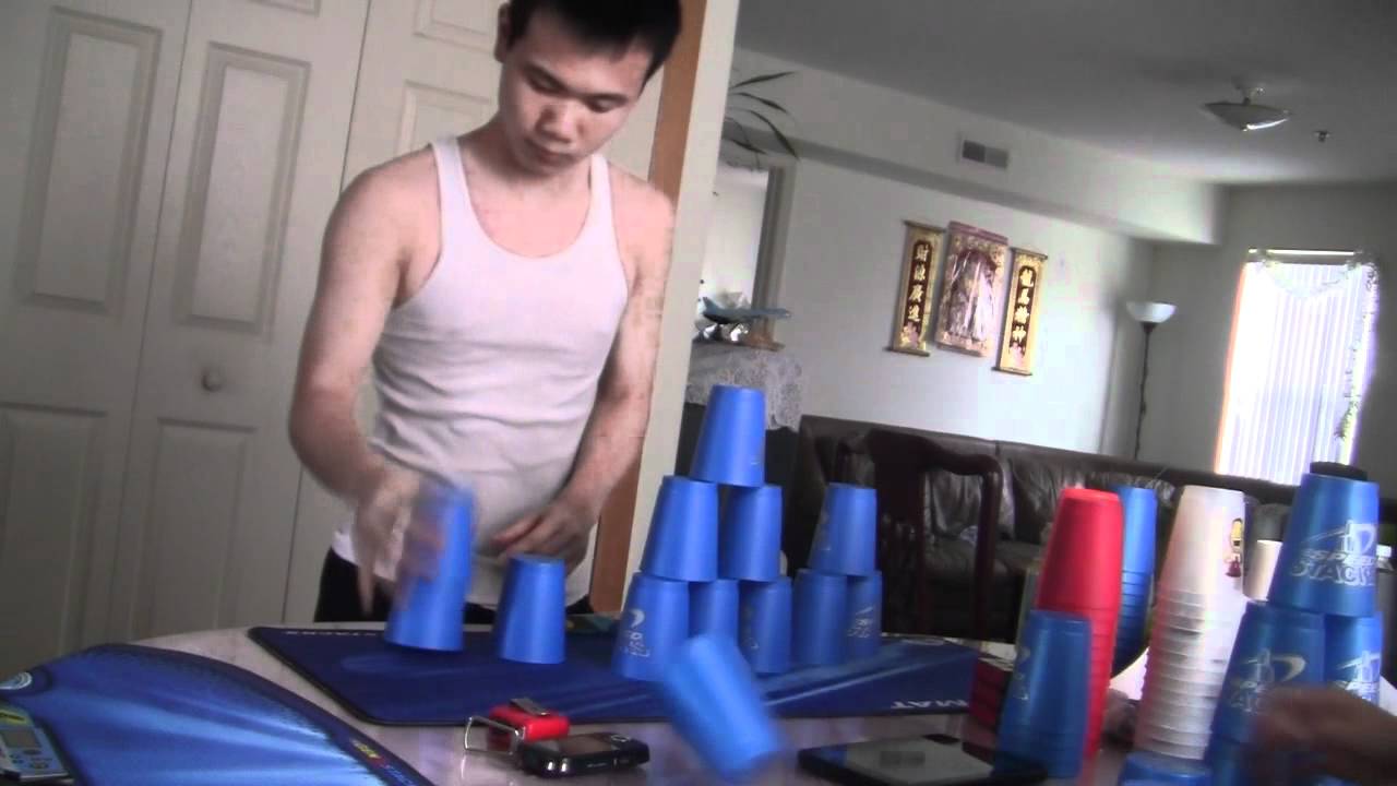 One Handed Stacking - Destroyed - YouTube